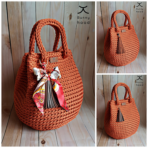 Ravelry: Dew Drop Bag Medium Size pattern by Rasa Baceviciute-Triusinskiene