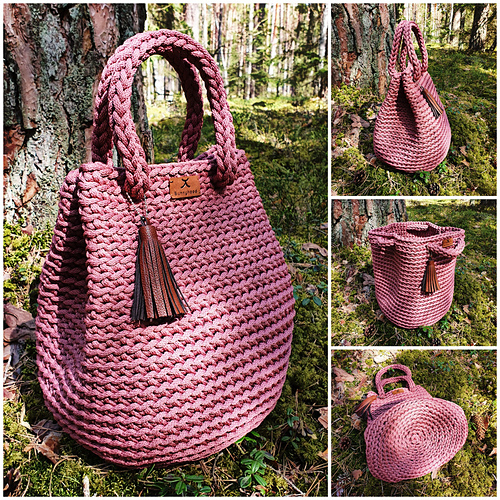 Ravelry: Dew Drop Bag Medium Size pattern by Rasa Baceviciute-Triusinskiene
