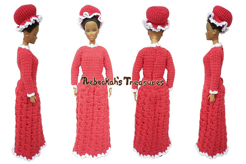 Ravelry: Mrs. Claus for Fashion Dolls pattern by Rebeckah Ferger