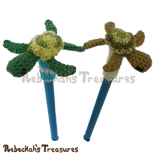 Ravelry: Pencil Topper Turtle Friend pattern by Rebeckah Ferger