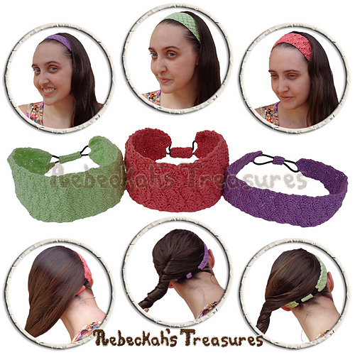 Ravelry: Adjustable Shells Headband pattern by Rebeckah Ferger