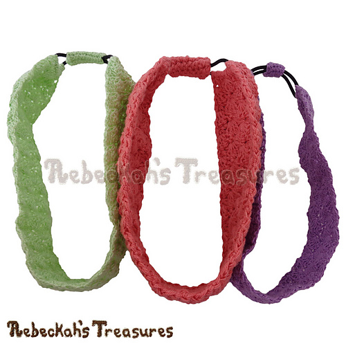 Ravelry: Adjustable Shells Headband pattern by Rebeckah Ferger