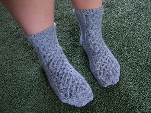 Ravelry: Saxon Braid Socks pattern by Rachel McKinney