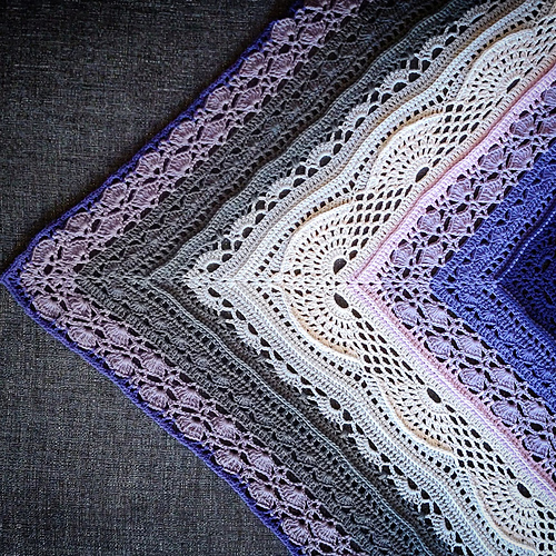 Ravelry: PuErhTea Shawl pattern by Red Teapot Atelier