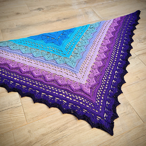 Ravelry: JasmineTea Shawl pattern by Red Teapot Atelier