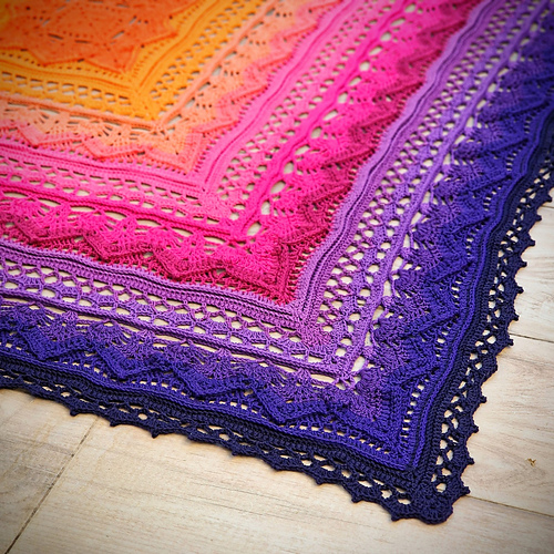 Ravelry: JasmineTea Blanket pattern by Red Teapot Atelier