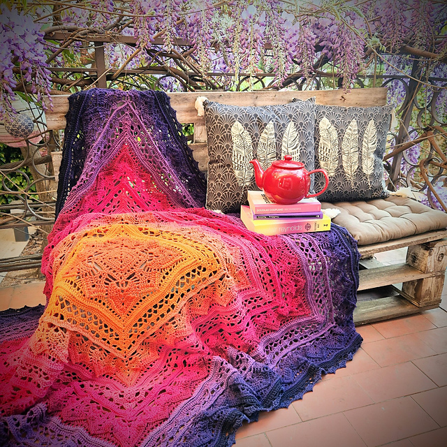 Ravelry: JasmineTea Blanket pattern by Red Teapot Atelier
