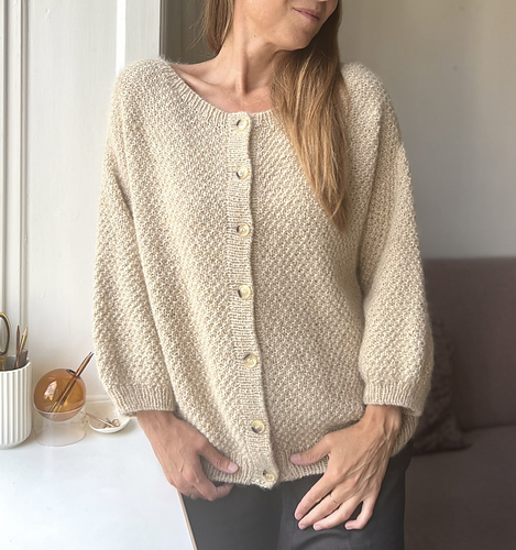 Ravelry: Fungus Cardigan O-Neck pattern by Refined Knitwear - Rikke ...