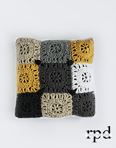 Ravelry: Square Button Pillow Cover pattern by Krista Cagle