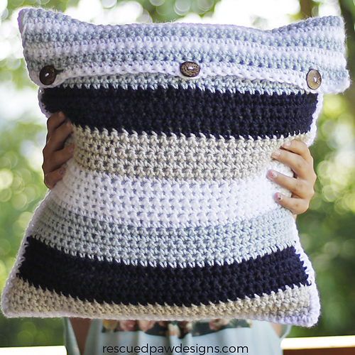 Ravelry: Striped Pillow pattern by Krista Cagle
