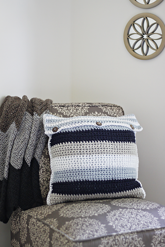 Ravelry: Striped Pillow pattern by Krista Cagle