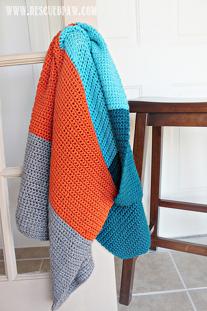 Ravelry: Color Block Throw pattern by Krista Cagle