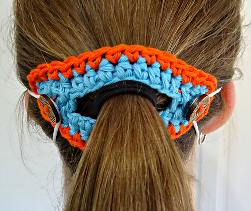 Ravelry: Ponytail Mask Ear Savers pattern by Rhinestone Mumma