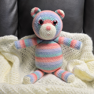 Ravelry: Stripy Bear pattern by Rhondda Mol (Oombawka Design)