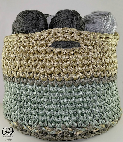 Ravelry: Your Giant Yarn Basket pattern by Rhondda Mol (Oombawka Design)