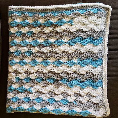 Ravelry: Solid Shell Stitch Blanket pattern by Rhondda Mol (Oombawka ...