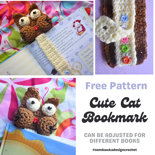 Ravelry: Story Time Cat Bookmark pattern by Joanita Theron for Oombawka ...