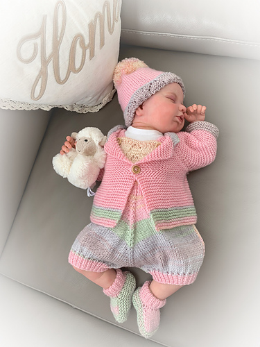 Ravelry: "Capri" 4 piece set pattern by Caroline Richards