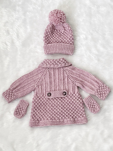 Ravelry: "Enchanted" 3 piece coat set pattern by Caroline Richards