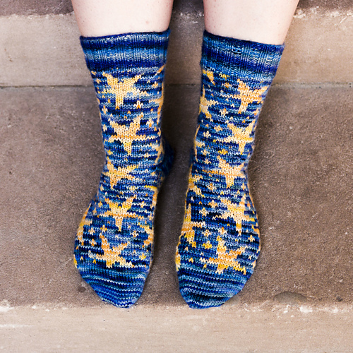 Ravelry: Starry Night Socks pattern by Riin Gill