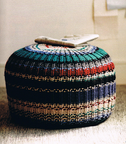 Ravelry: Patterned Pouffe pattern by Erika Knight
