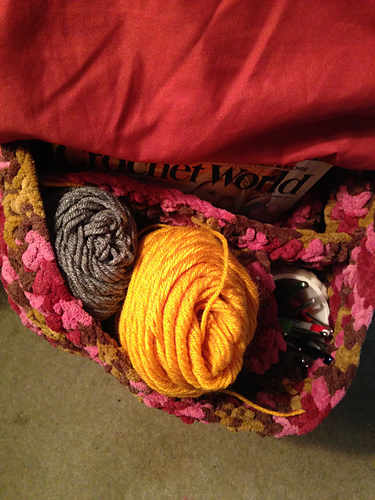 Ravelry: Plum Bedside Caddy pattern by Rilla Edwards