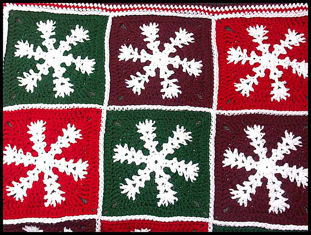 Ravelry: RitaMiller's Snowflake Throw