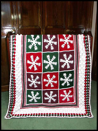 Ravelry: RitaMiller's Snowflake Throw