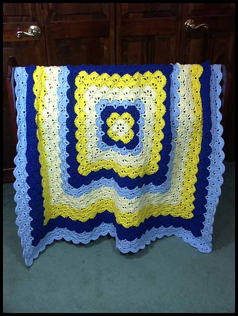 Ravelry: RitaMiller's Beautiful Shells Blanket #1