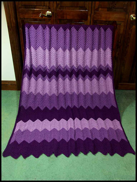 Ravelry: RitaMiller's Crocheted Zig Zag Afghan