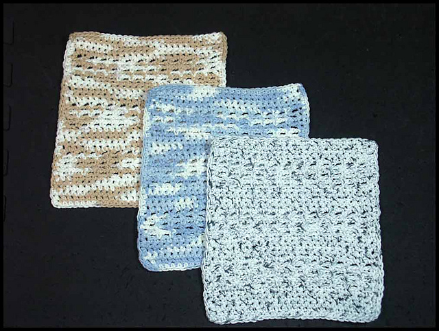 Ravelry: RitaMiller's Beginner Single Crochet Dishcloths