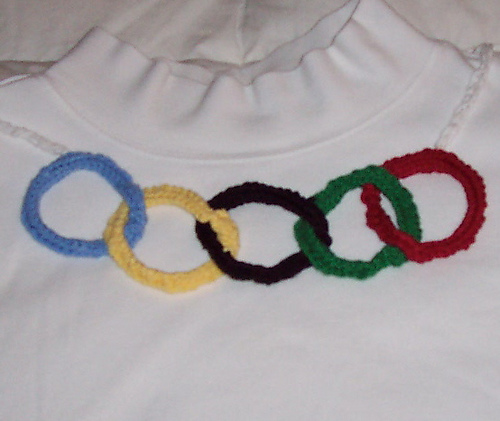 Ravelry: Olympic Rings Necklace pattern by Kathy Murray