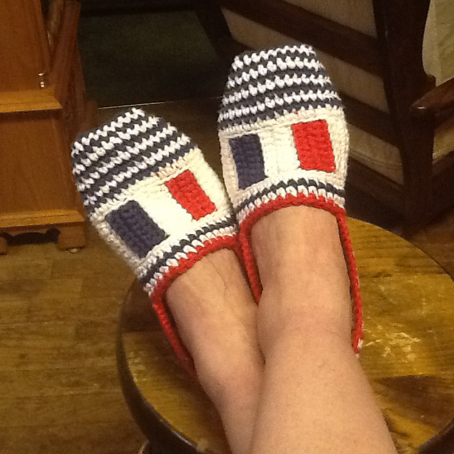 Ravelry: Color Block Slippers pattern by Sophie and Me-Ingunn Santini