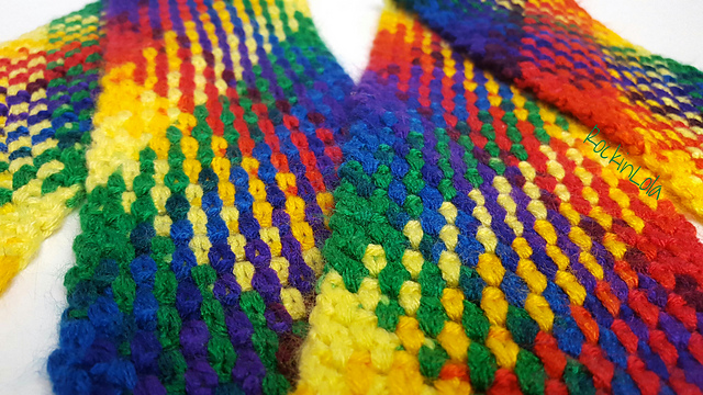 Ravelry: RockinLola's Mexicana planned pooling scarf