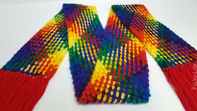 Ravelry: RockinLola's Mexicana planned pooling scarf