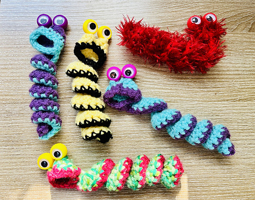 Ravelry: Googly Eye Worry Worm pattern by Ronnie Ashline