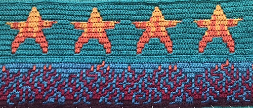 Ravelry: Starfish Sally Mosaic FATW6 pattern by Lynette Kosar
