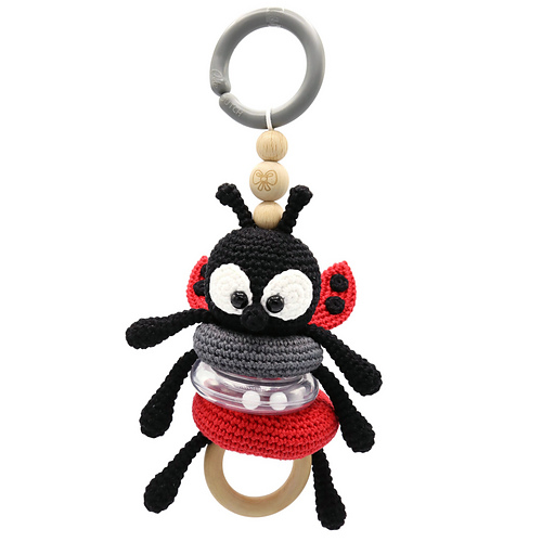 Ravelry: Stroller Toy Ladybug pattern by Rosanne Briggeman