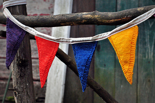 Ravelry: Farm Stand Flags (Knit) pattern by Sarah Young