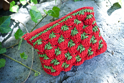 Ravelry: Strawberry Coin Purse pattern by Darla J. Fanton
