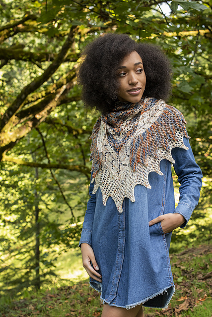Ravelry: American Kestrel Shawl pattern by Cindy Abernethy
