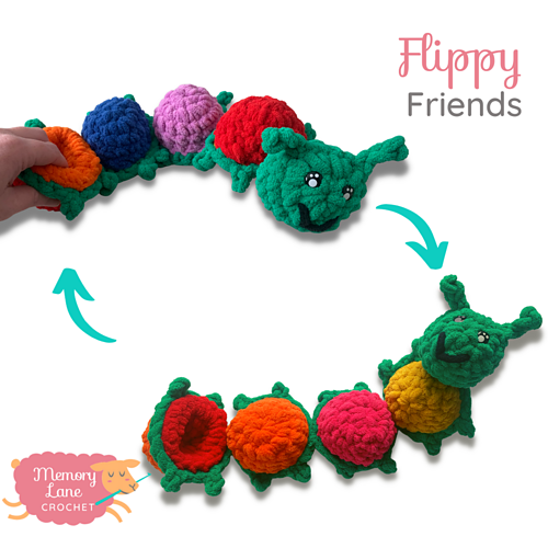 Ravelry: Reversible Caterpillar - Flippy Friends pattern by Rose Hudd