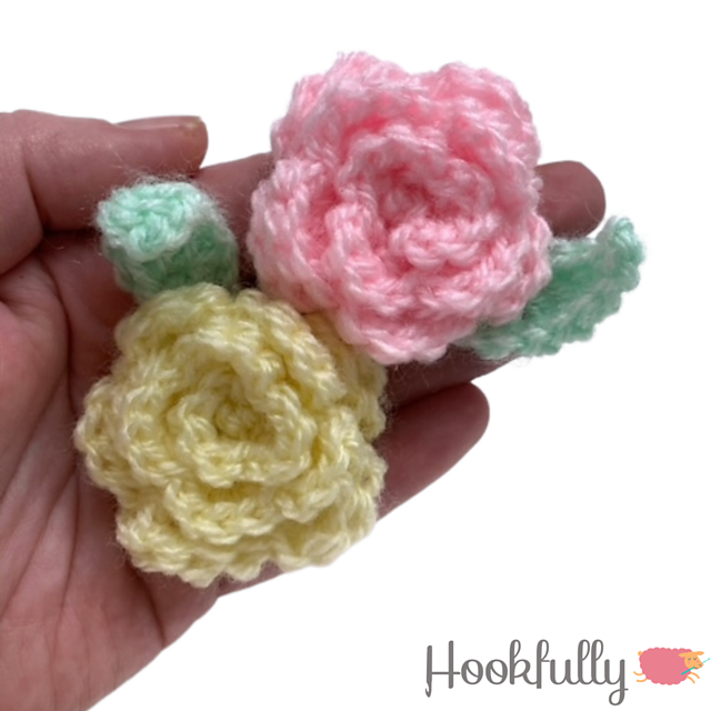 Ravelry: Simple rose appliqué pattern by Rose Hudd