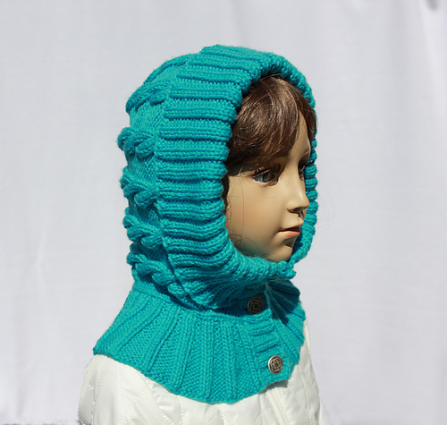 Ravelry: Cabled Hood/Neck Warmer pattern by Rose Brown