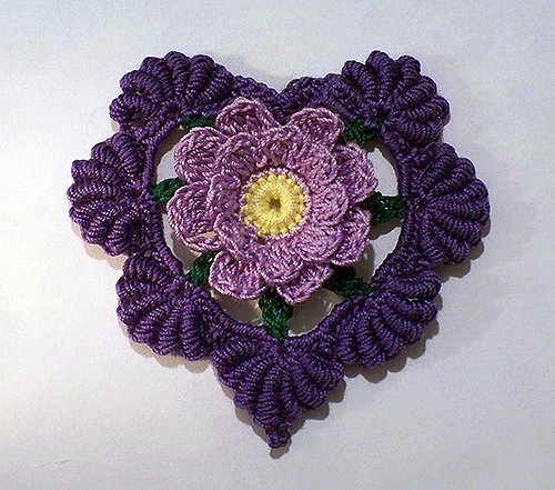 Ravelry: Floral Fantasy Valentine Heart pattern by Cheri Mancini