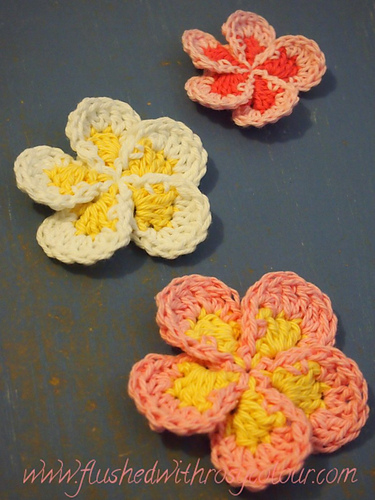 Ravelry: frangipani flower pattern by Teena Sutton Murphy