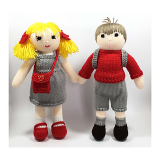 Ravelry: Jenny and Bobby dolls pattern by Rowena Dawson