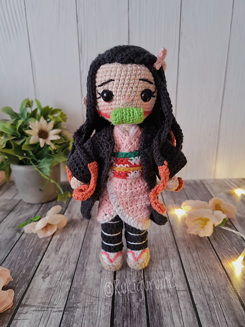 Ravelry: Kamado Nezuko pattern by Camila Cabalin