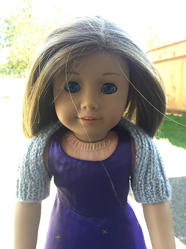 Ravelry: Ribbed 18" Doll Shrug pattern by Janice Helge