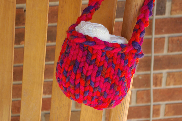 Ravelry: Super Bulky Yarn Basket pattern by Sandra Bejster
